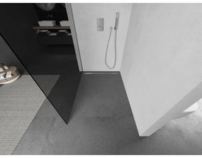 Mexen Kioto L, sprchová zástěna Walk-In 90 x 200 cm, 8mm šedé sklo, chromový profil, 800-090-103-01-40