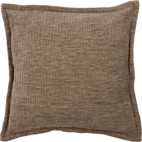 Polštář z mačkaného sametu Crinkled velvet taupe – 45*45*6 cm