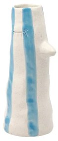 Villa Collection Kameninová váza se zobákem a řasami Styles 26 cm Blue