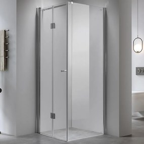 BPS-koupelny Čtvercový sprchový kout HYD-SK1180B 90x90 chrom/transparent - bez vaničky