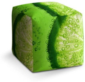Sablio Taburet Cube Limetka: 40x40x40 cm