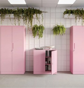 Jednodveřová šatní skříň Alex Fresh Style: pudrově růžová 45x185 cm (1947)