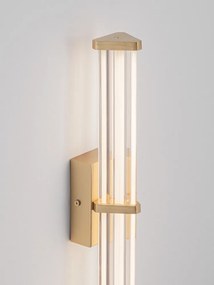 Kovové LED stmívatelné nástěnné svítidlo v matně zlaté barvě Pheme – Nova Luce