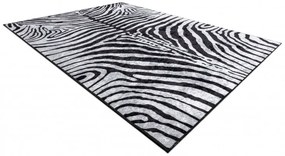 Dywany Łuszczów, Kusový koberec Miro 51331.803 Zebra black / white, 120x170, černobílá, chodba / předsíň