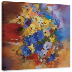 Gario Obraz na plátně Barevné květiny na louce Rozměry: 30 x 30 cm