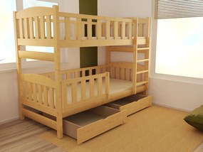 Patrová postel PP 013 80 x 200 cm - přírodní
