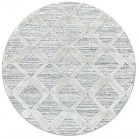 Ayyildiz, Kusový koberec Pisa 4703 Grey kruh, 200x200 (průměr) kruh, šedá, ložnice