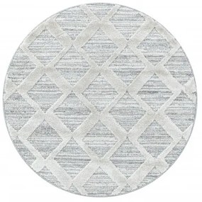 Ayyildiz, Kusový koberec Pisa 4703 Grey kruh, 200x200 (průměr) kruh, šedá, ložnice