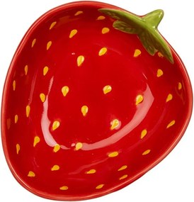 Červená miska ve tvaru jahůdky Strawberries S - 13*11*4 cm / 100 ml