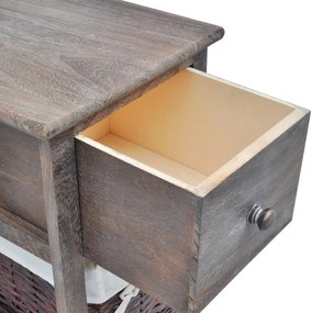 vidaXL Noční stolek dřevěný [242868] Barva: Hnědá
