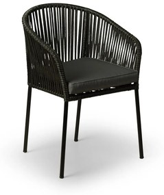 Bonami Sada 2 černých zahradních židlí  Selection Trapani