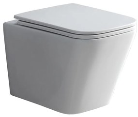 Mereo Mereo, WC závěsné kapotované, Smart Flush RIMLESS, 490x340x350, keramické, vč. sedátka CSS118S, VSD83T1