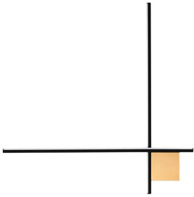 Designové nástěnné svítidlo Cross 80 zlatá