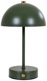Tmavě zelená LED stolní lampa s kovovým stínidlem (výška 25 cm) Holt – House Nordic