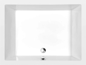 Polysan Deep - Hluboká sprchová vanička 120x90x26 cm, bílá 72383