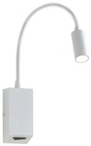 Redo 01-1193 - LED Flexibilní lampička HELLO LED/3W/230V bílá
