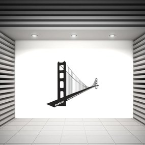 Samolepka na zeď - Kalifornský most (60x53 cm) - PopyDesign