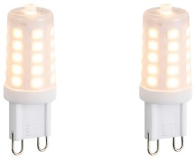 Sada 2 stmívatelných LED žárovek G9 opál 3W 250lm 2200K