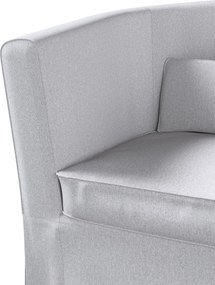 Potah na křeslo IKEA Ektorp Tullsta barva šedá látka pletený vzor