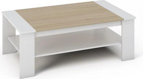 Konferenční stolek BERN bílá/sonoma (120 x 71) cm