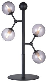 Stolní lampa Atom - kouřová