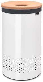 Brabantia Koš na prádlo 60L bílá korkové víko