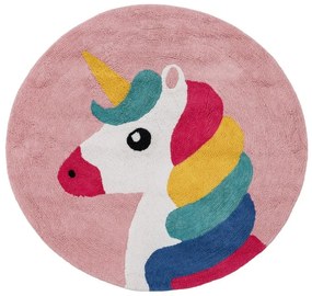 Bavlněný dětský koberec ø 100 cm Unicorn – Ixia