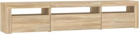 TV skříňka s LED osvětlením dub sonoma 195 x 35 x 40 cm 3152740