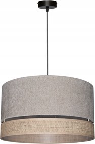 Závěsná stropní lampa Abažur E27 40 Béžová Boucle Venosa Rafia Ratan Boho
