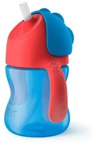 Philips Avent Nevylévací hrníček s ohebným brčkem 200 ml 9+ kluk