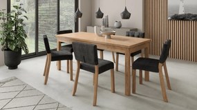 ADRK Furniture Sada stůl s židlemi RODOS 80 SE-ROD-80-L