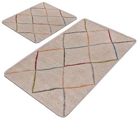 Béžové koupelnové předložky v sadě 2 ks 60x100 cm – Mila Home