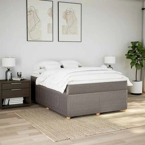 Box spring postel s matrací taupe 160x200 cm textil 3285585