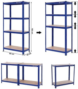 SONGMICS Úložný regál s nosností 520 kg