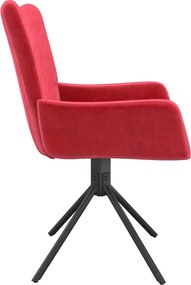 vidaXL Otočné jídelní židle 2 ks samet [344814] Barva: krémová