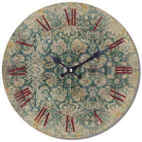 Dřevěné nástěnné hodiny Britain Lace 29 cm (ISABELLE ROSE)