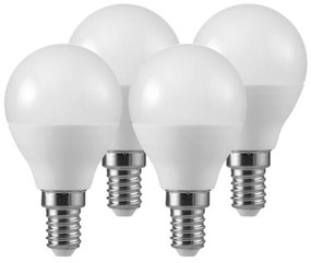 LED žárovka-kapka E14 5,5W 2 700 K matná 3+1 sada