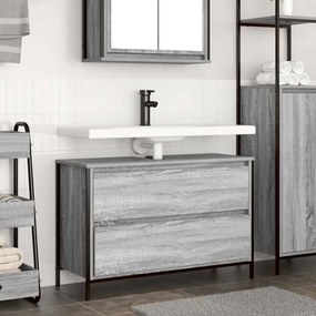 Koupelnová Skříňka S Umyvadlem A Zásuvkami Grey Sonoma