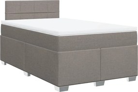 Box spring postel s matrací taupe 120x200 cm textil 3285859