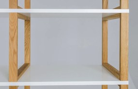 Bílý lakovaný dřevěný regál Tenzo Art II. 176 x 36 cm