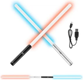 Dobíjecí světelný meč Lightsaber 2 Kusů 7 RGB barev
