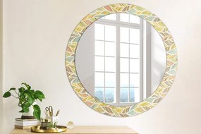 Kulaté dekorativní zrcadlo Abstraktní fi 80 cm