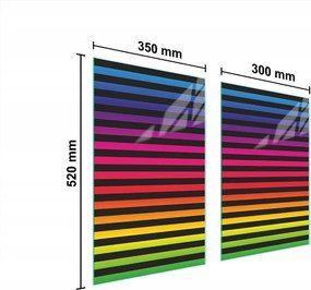 Skleněná Ochranná Deska Do Kuchyně 65x52 Barevná