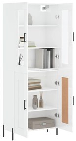 Skříň highboard lesklá bílá 69,5 x 34 x 180 cm kompozitní dřevo - Default Title