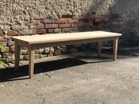 Stará Krása – Ruční výroba Dubová lavice z masivu 140 x 45 x 45 cm