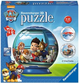 3d puzzle ravensburger 121861 ball tlapková patrola