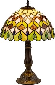 Brilagi - Tiffany vitrážová stolní lampa MARGARET 1xE27/40W/230V