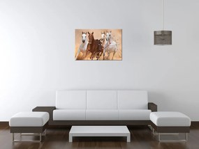 Gario Obraz s hodinami Cválající koně Rozměry: 30 x 30 cm