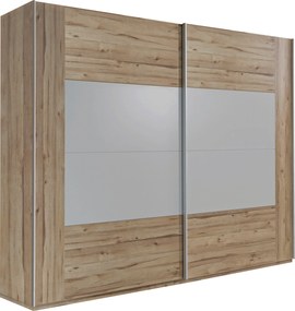 XXXLutz SKŘÍŇ S POSUVNÝMI DVEŘMI, šedá, dub artisan, 270/210/61 cm Ti'me - Šatní skříně - 000687018518