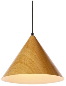 Hnědé závěsné svítidlo s kovovým stínidlem ø 32 cm Dunca – Candellux Lighting